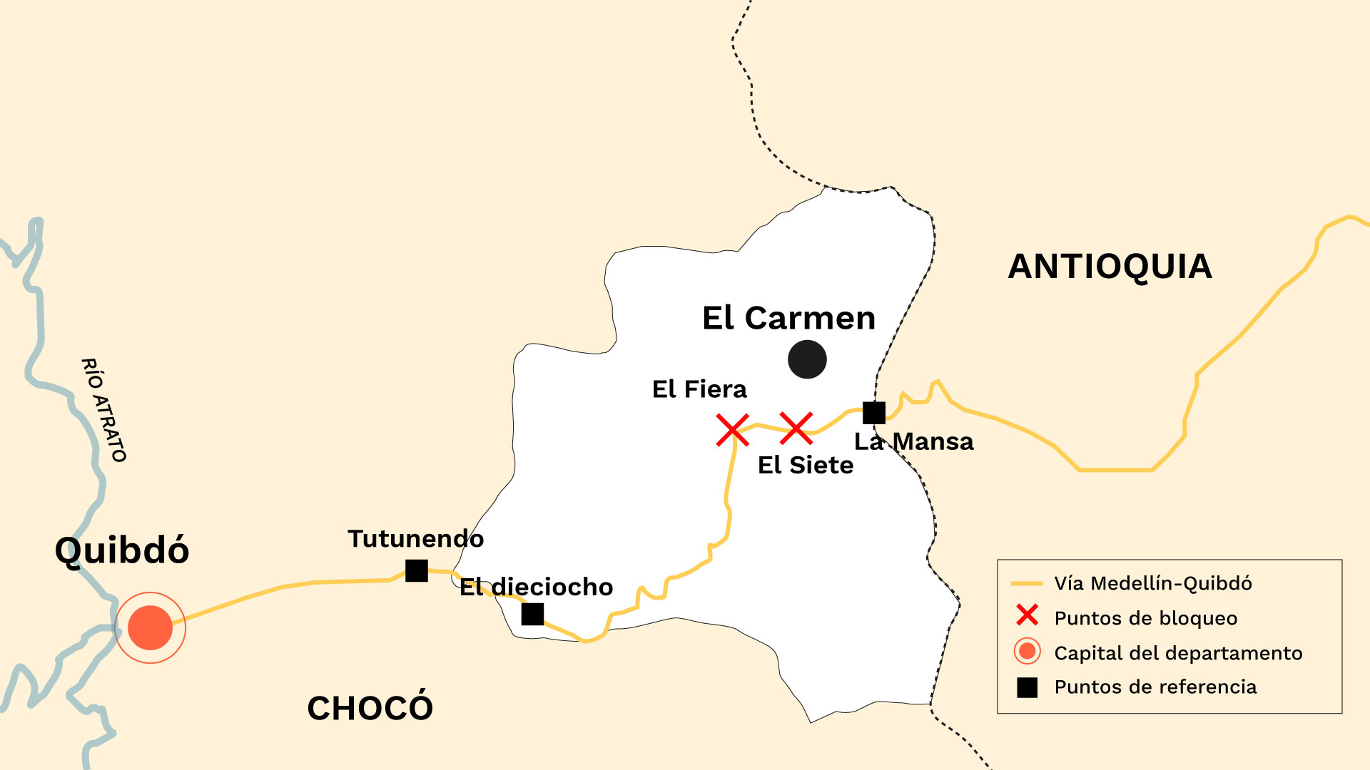 Bloqueos en el Chocó: cinco puntos para entender la crisis » Consonante