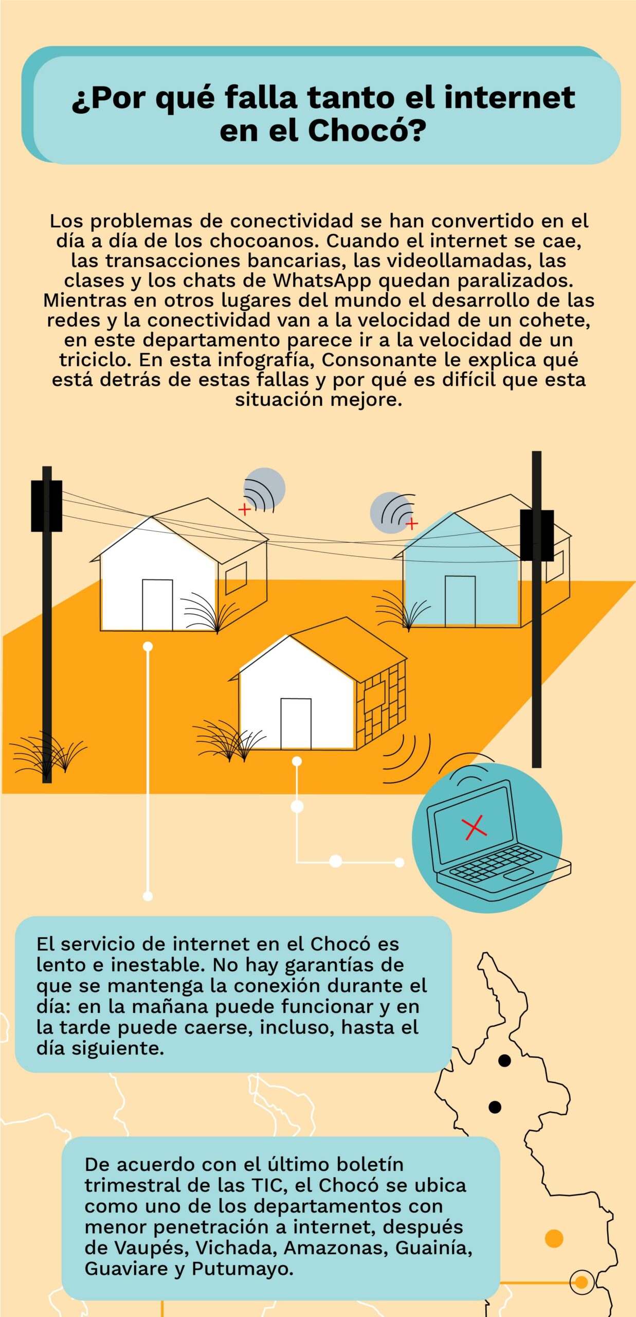 ¿Por qué falla tanto el internet en el Chocó? » Consonante